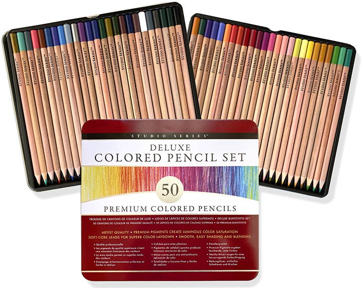 Studio Series Deluxe Colored Pencil Set (Set of 50) – Fuzzy Loon Designs