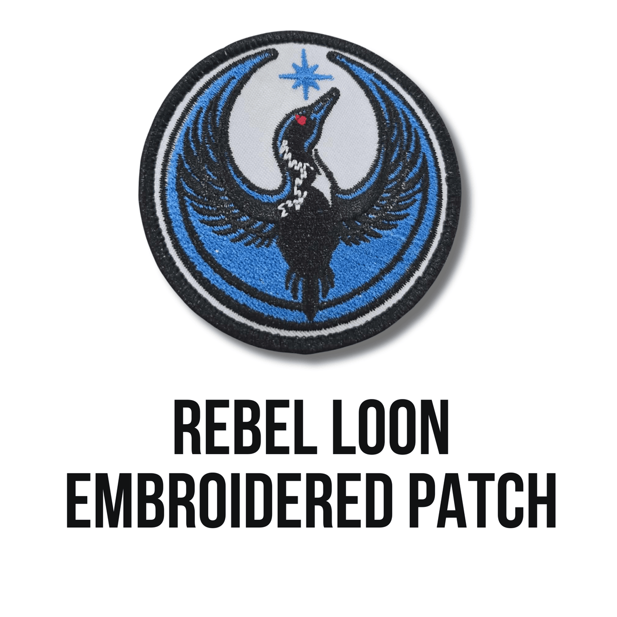 Rebel Loon Embroidered Patch – Fuzzy Loon Designs