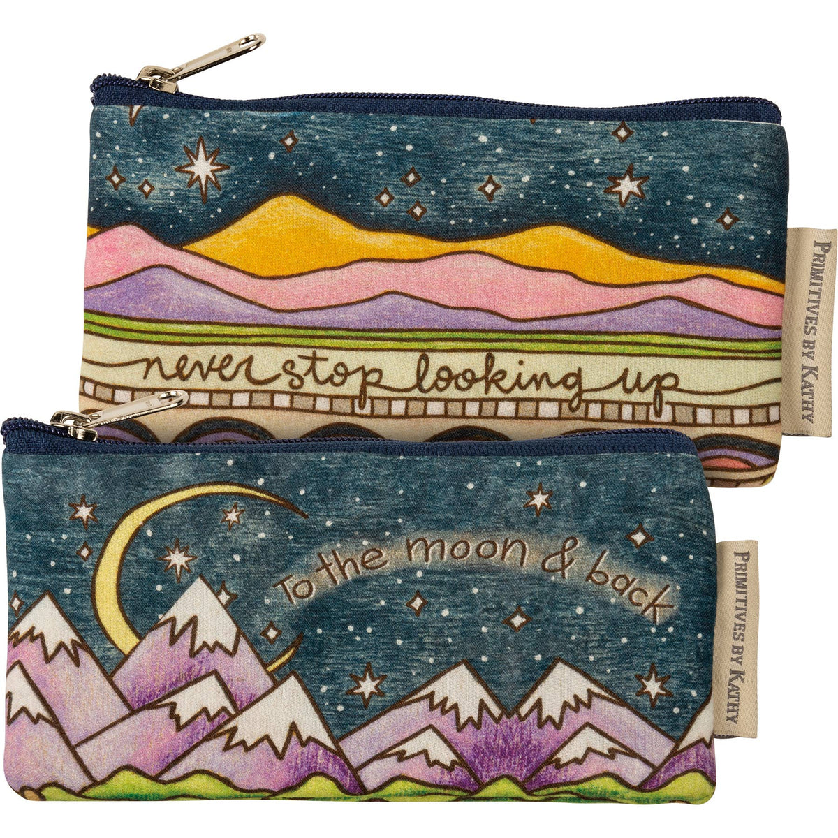 Never Stop Looking Up Everything Pouch Set – Fuzzy Loon Designs
