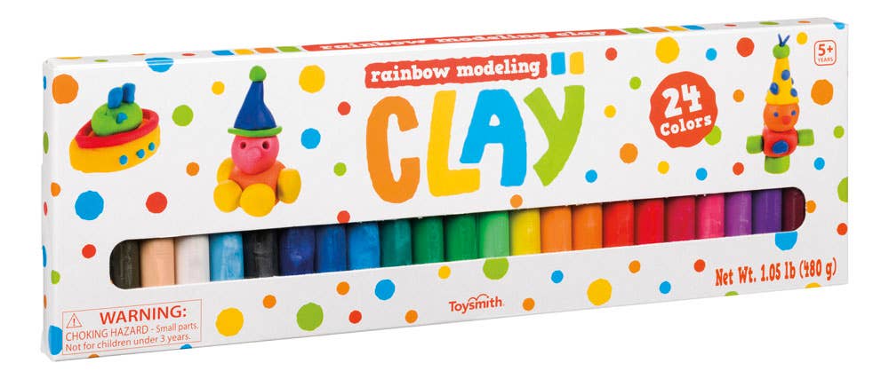 Toysmith Rainbow Clay, 24 Different Colors – Fuzzy Loon Designs