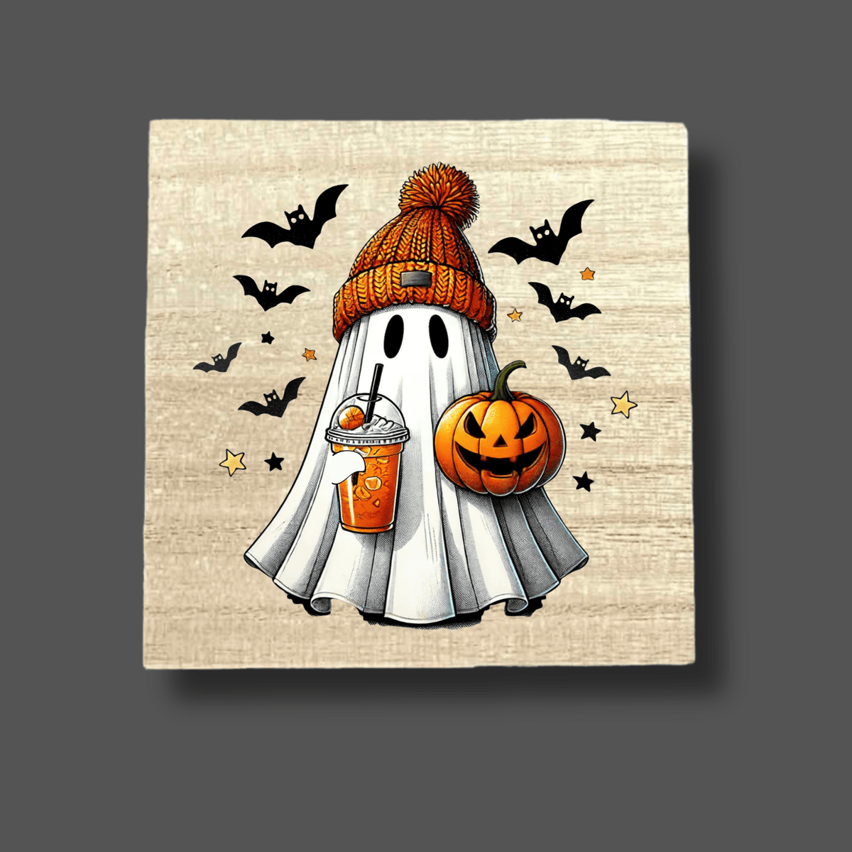 Basic Boo | 4" Wood Sign – Fuzzy Loon Designs