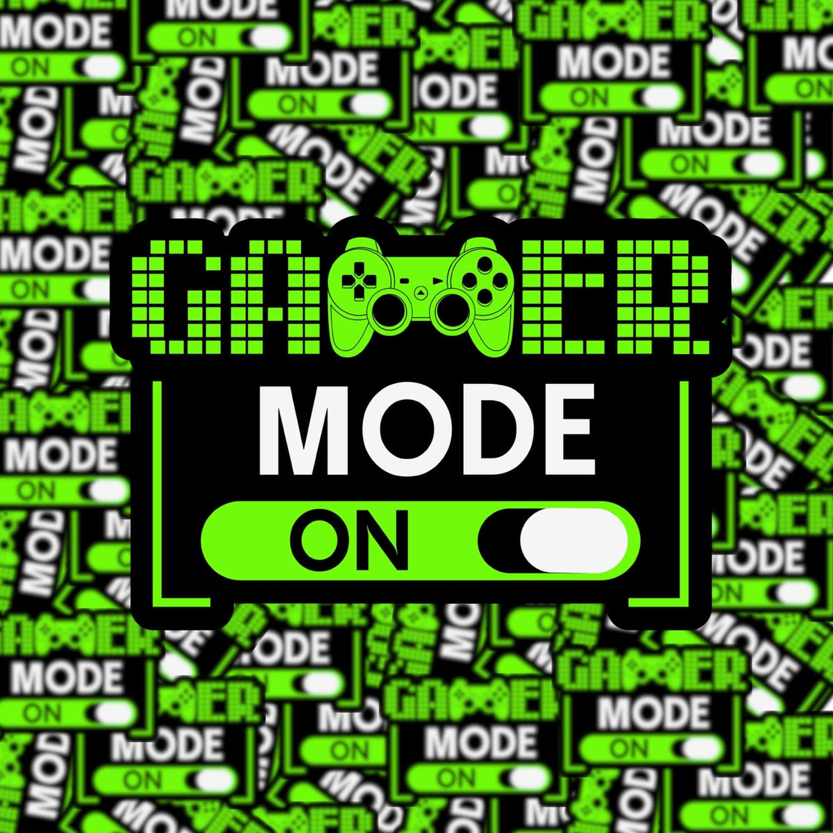 Gamer Mode On Sticker – Fuzzy Loon Designs
