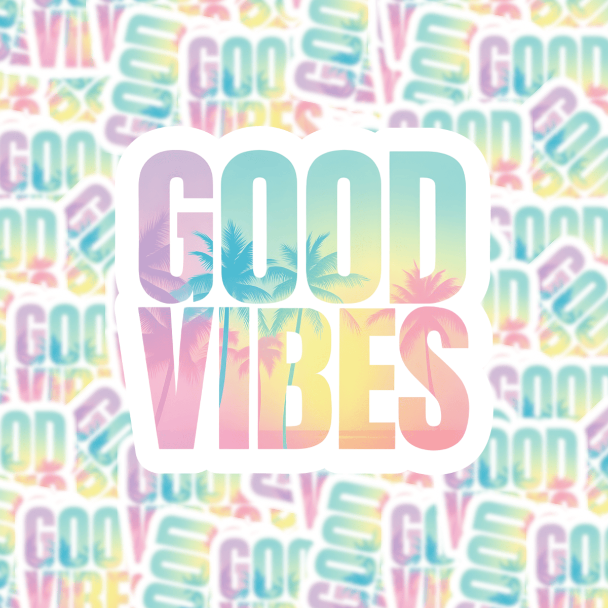 Good Vibes Sticker – Fuzzy Loon Designs