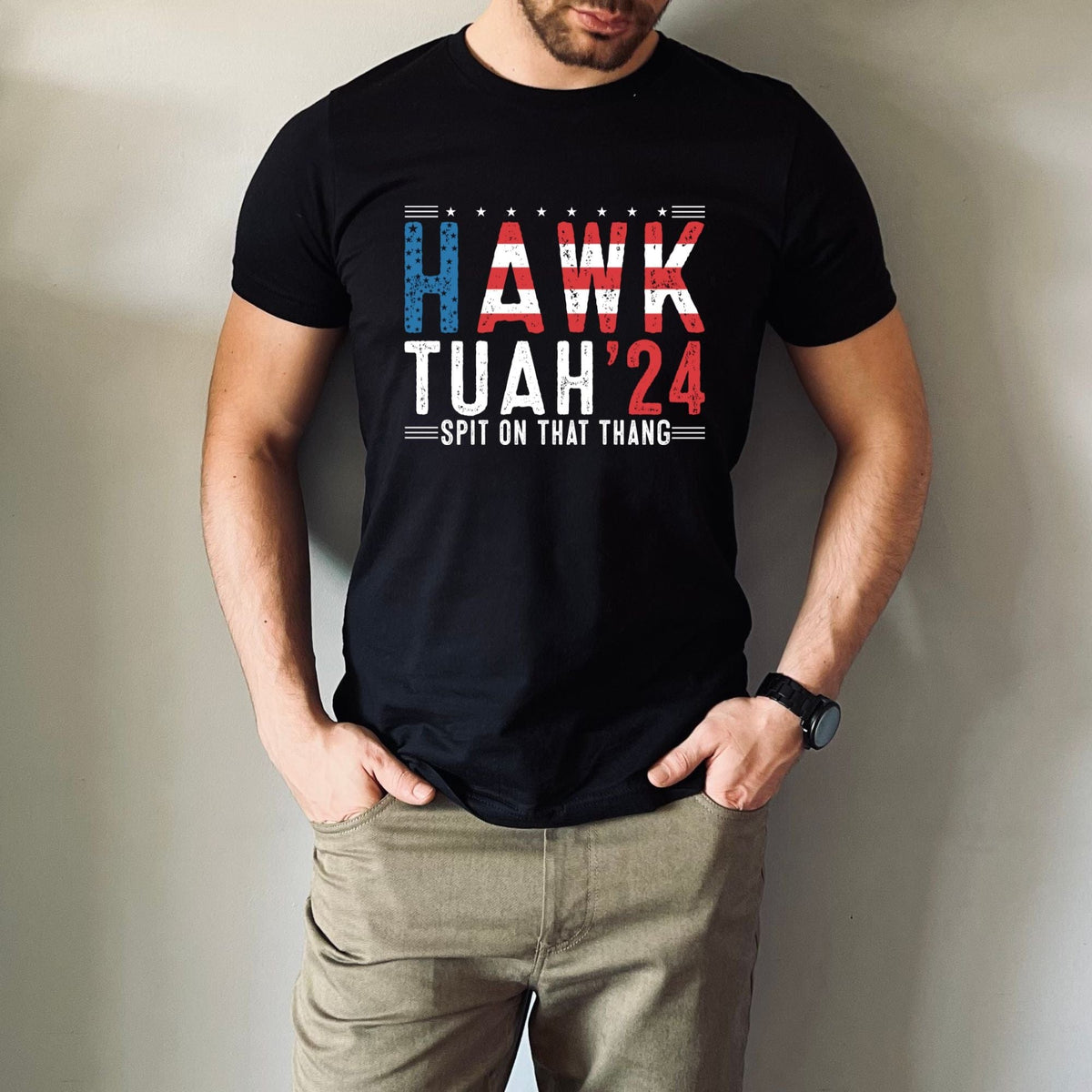 Hawk Tuah T-Shirt – Fuzzy Loon Designs