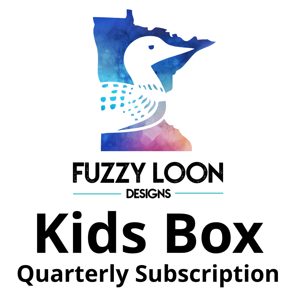 KIDS Fuzzy Loon Fan Box | Quarterly Subscription – Fuzzy Loon Designs