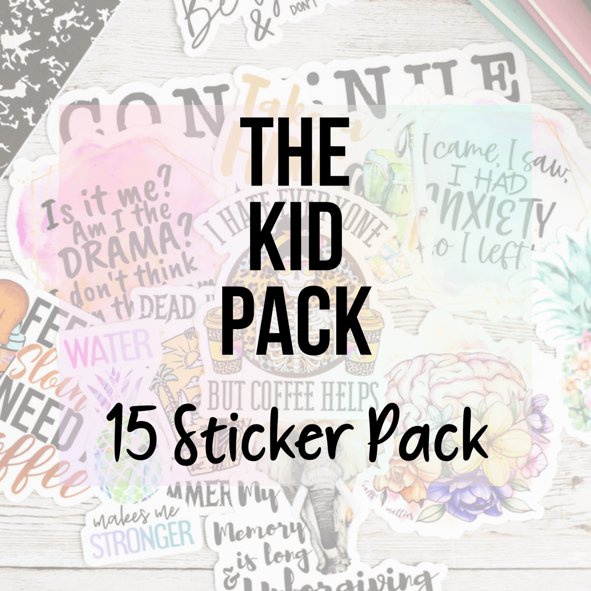 The Kid Pack | 15 Sticker Pack – Fuzzy Loon Designs