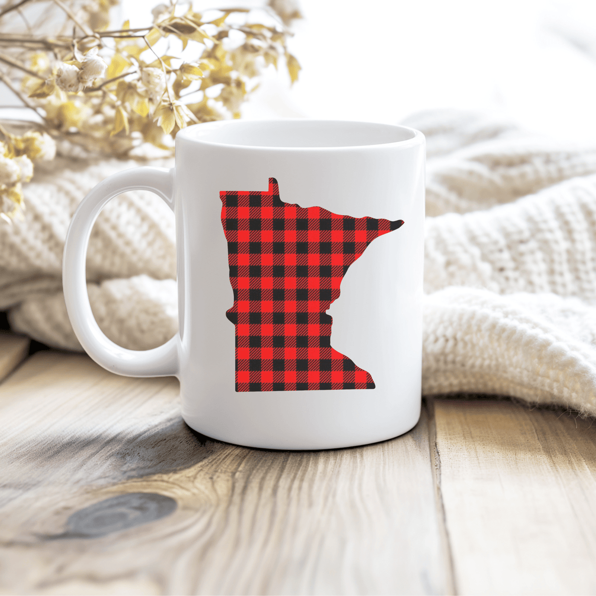 Minnesota Buffalo Plaid Mug – Fuzzy Loon Designs