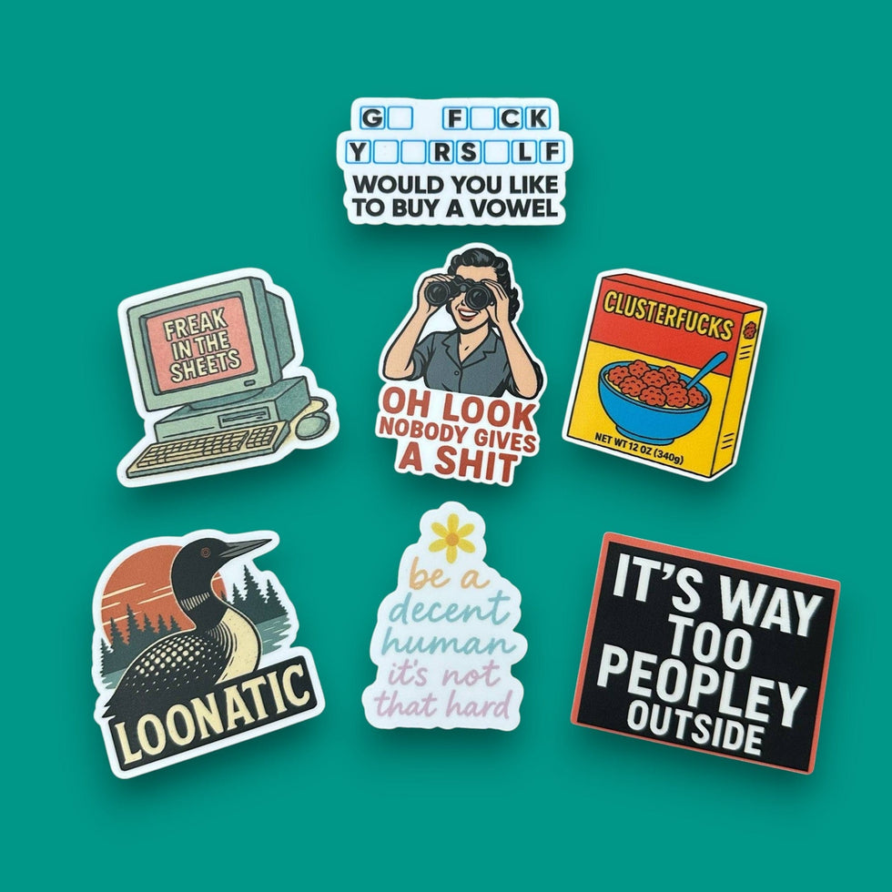 Bold & Durable Stickers - Vinyl Stickers by Fuzzy Loon Designs