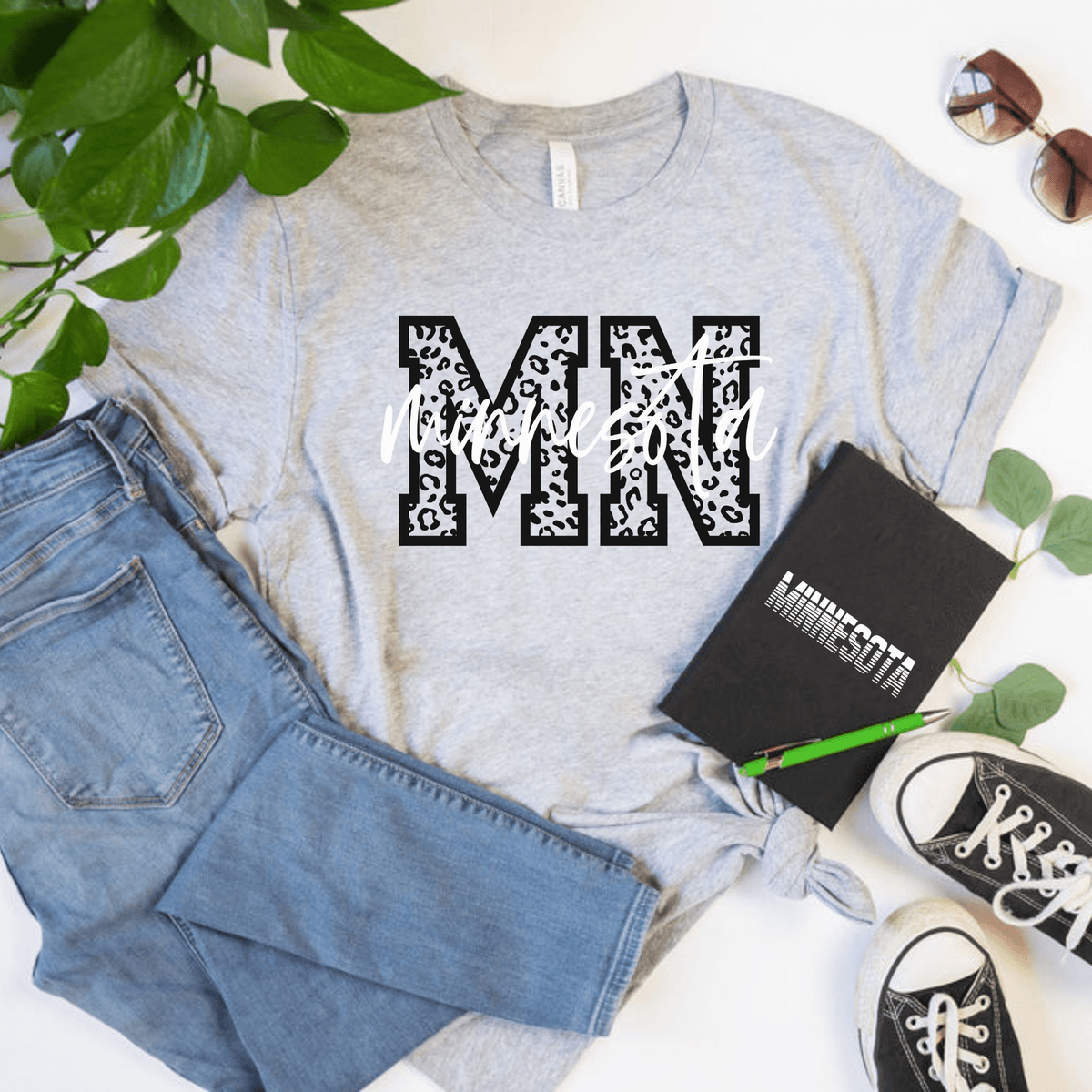 Minnesota MN T-Shirt | Bella Canvas Shirt | Adult Sizing – Fuzzy Loon ...